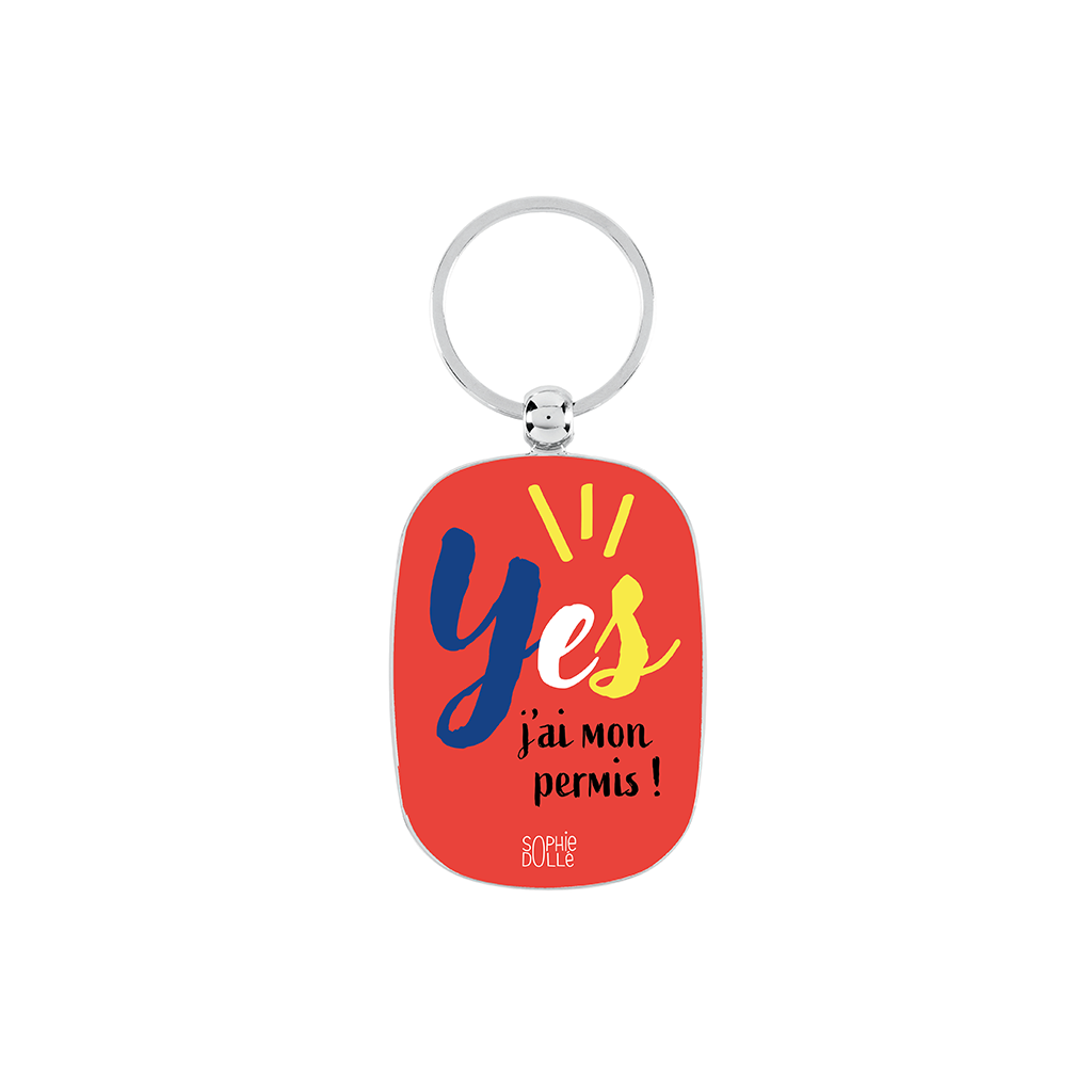 Porte-clés Yes j'ai mon permis